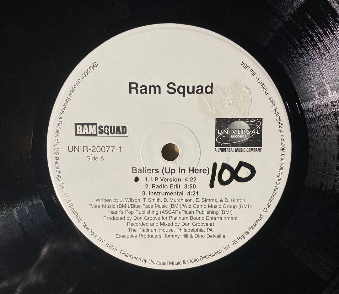 Ram Squad 12" Ballers (up in Here) Single - 2 of the Same Vinyls ...