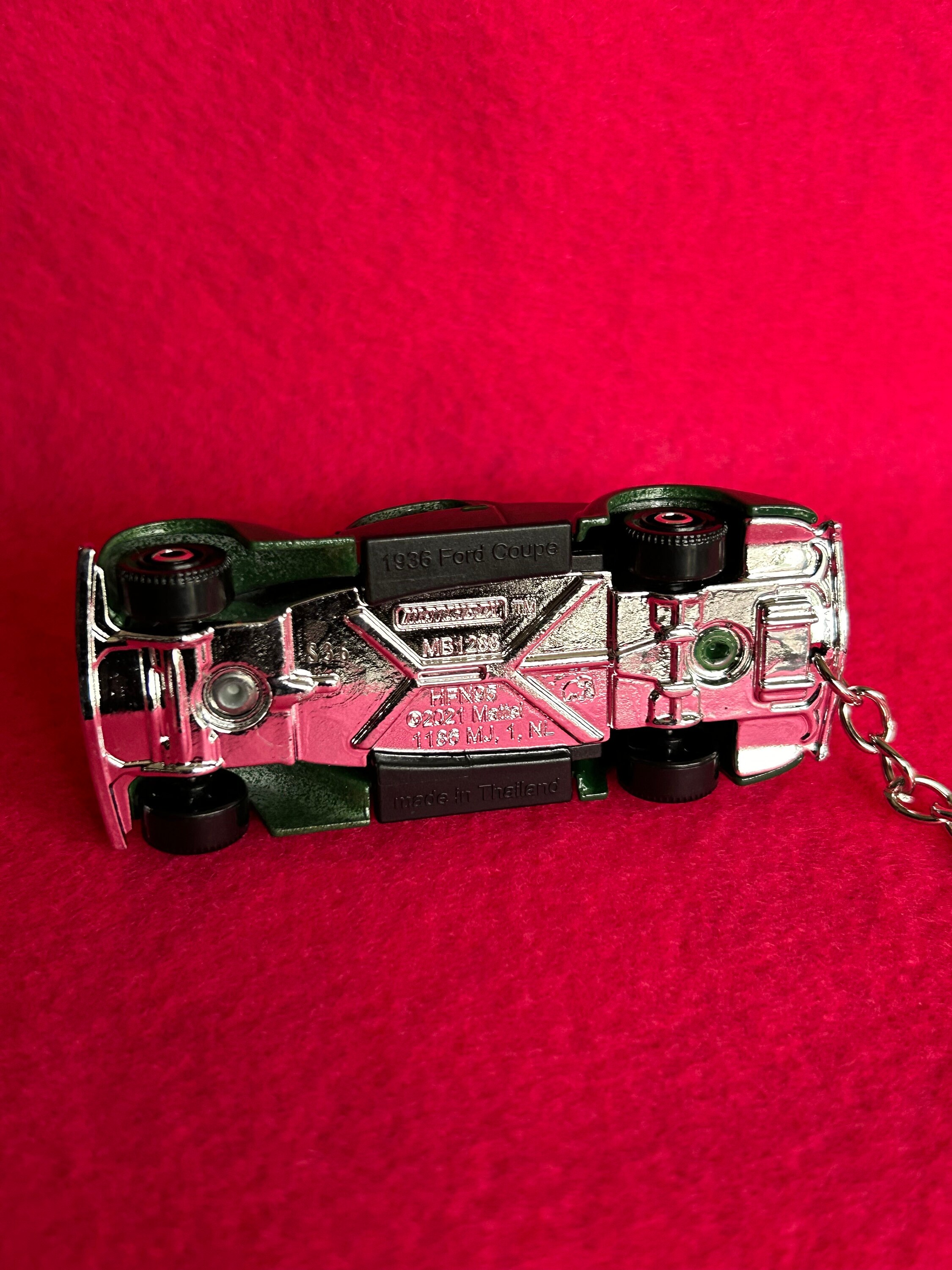 Green 1936 Ford Coupe Custom Made Keychain ~ Official MATCHBOX Upcycled ...