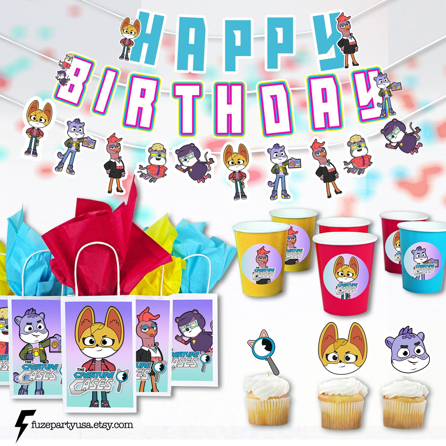 Creature Case Birthday Party Supplies Creature Case Event Decoration ...