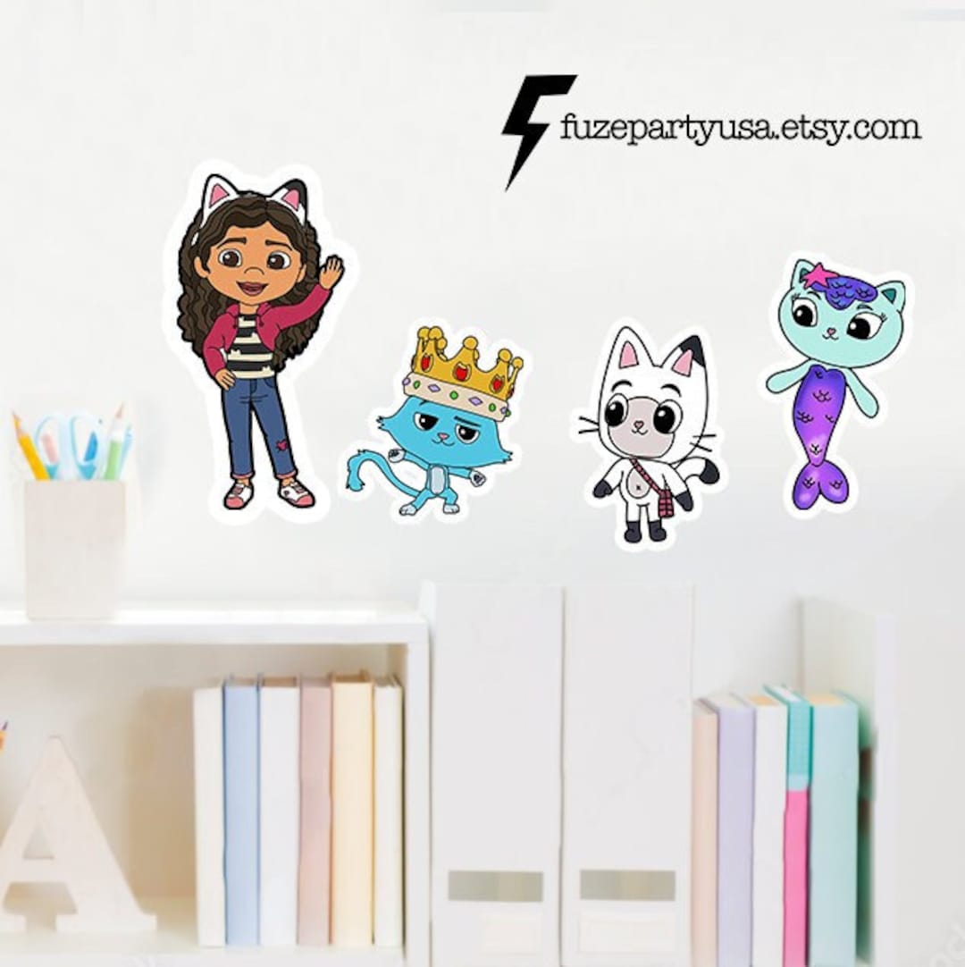 Gabby Doll House Wall Decals Sticker for Room Decor and Wall Art ...