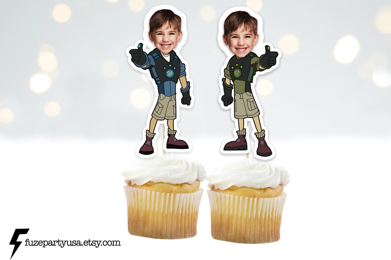 Wild Kratts Custom Face Cupcake Topper Party Favor for Birthday Party ...