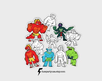 Goo Jit Zu Sticker Pack - Etsy Canada