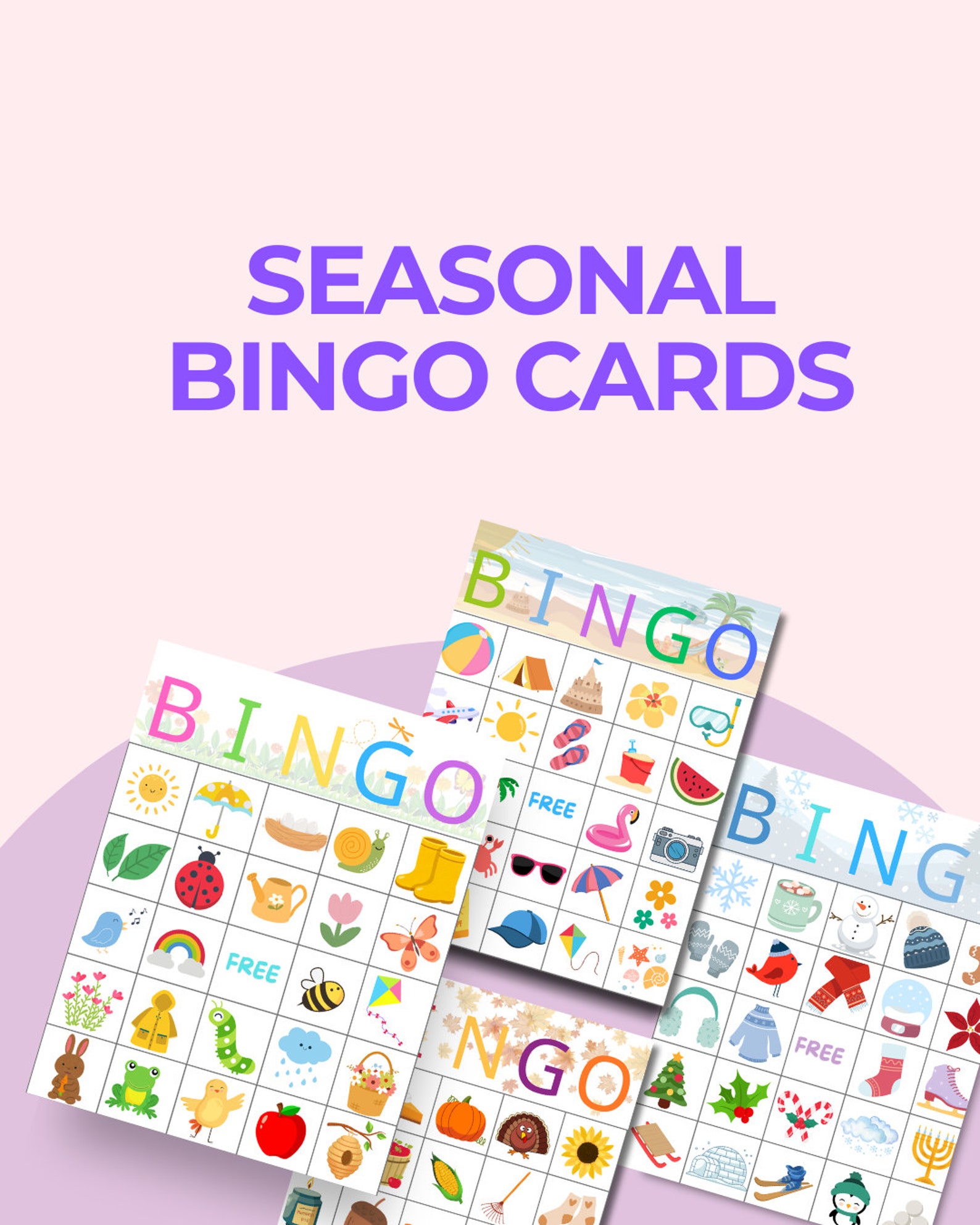 Seasonal BINGO Cards - Etsy