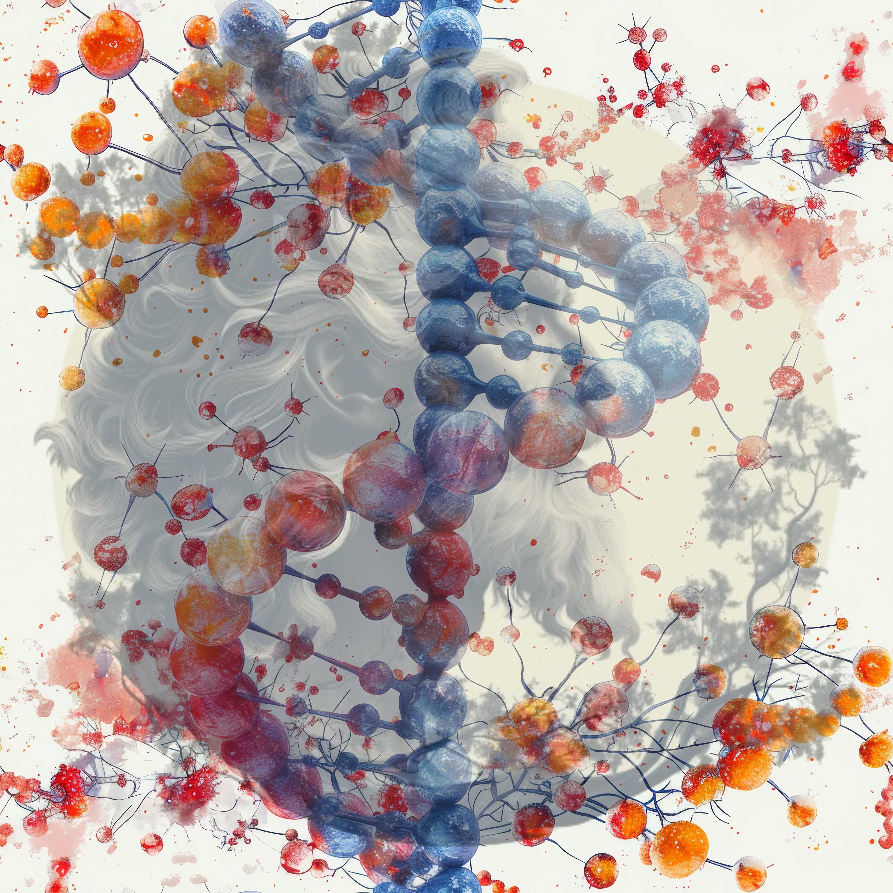 8 Seamless Atoms & Molecule Patterns Digital Paper Commercial Use ...