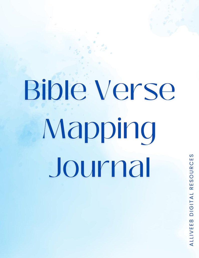 Blue Bible Verse Mapping Journal - Etsy