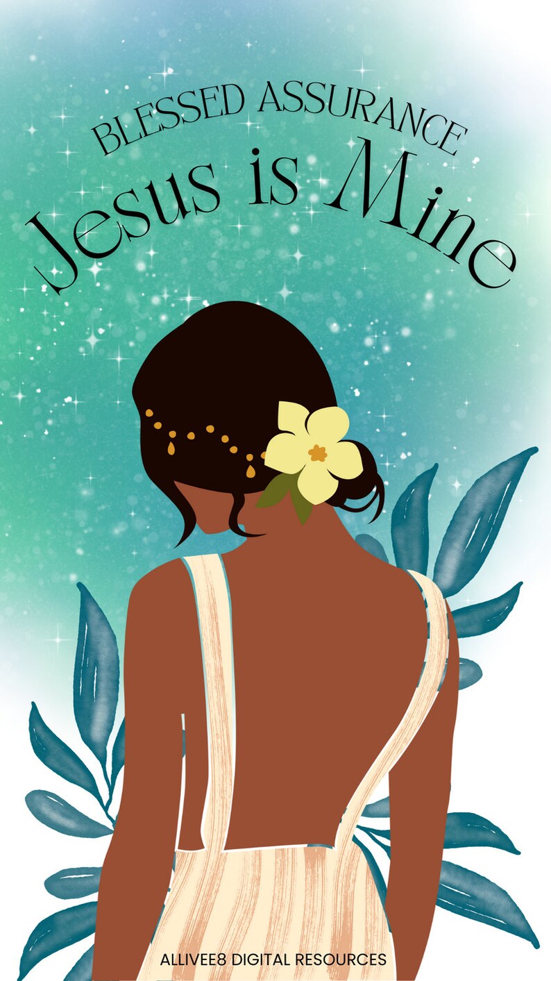 Blessed Assurance Inspirational Phone Wallpaper - Etsy