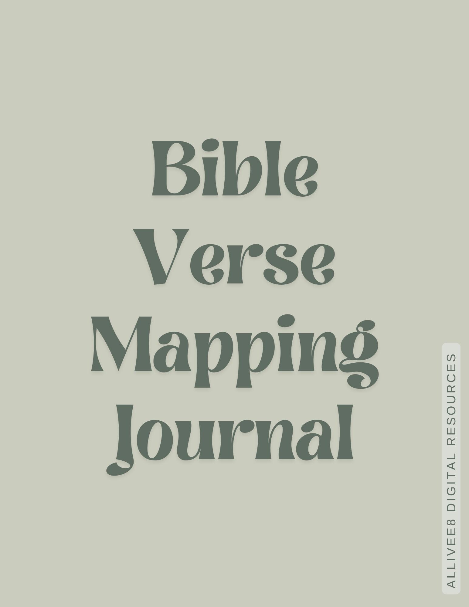 Olive Bible Verse Mapping Journal - Etsy