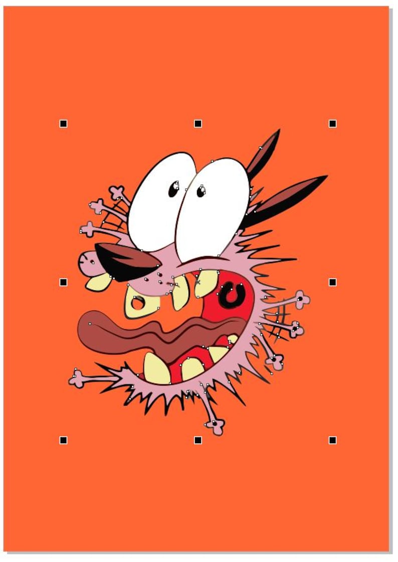 Bundle of Courage the Cowardly Dog PNG Image + Vector Source File - Etsy