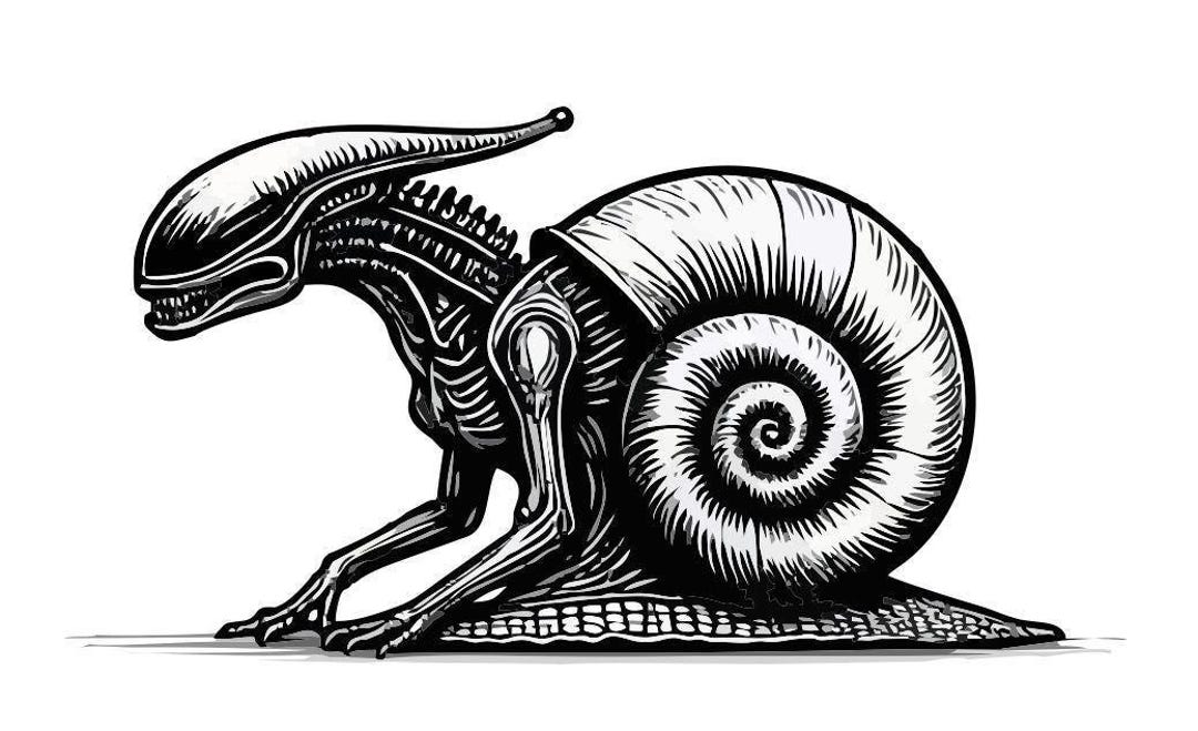 Bundle of Xenomorph PNG Image + Vector Source File - Etsy