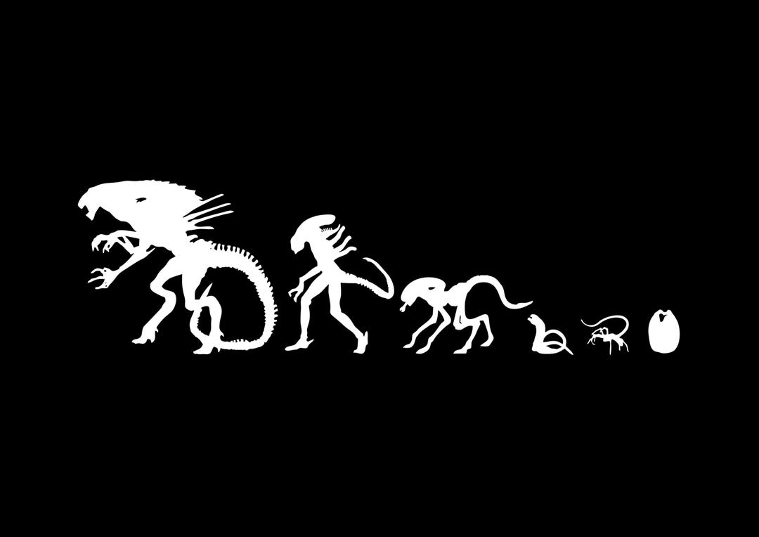 Bundle of Xenomorph PNG Image + Vector Source File - Etsy