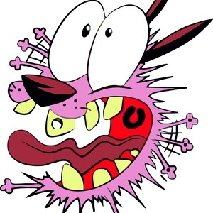 Bundle of Courage the Cowardly Dog PNG Image + Vector Source File - Etsy