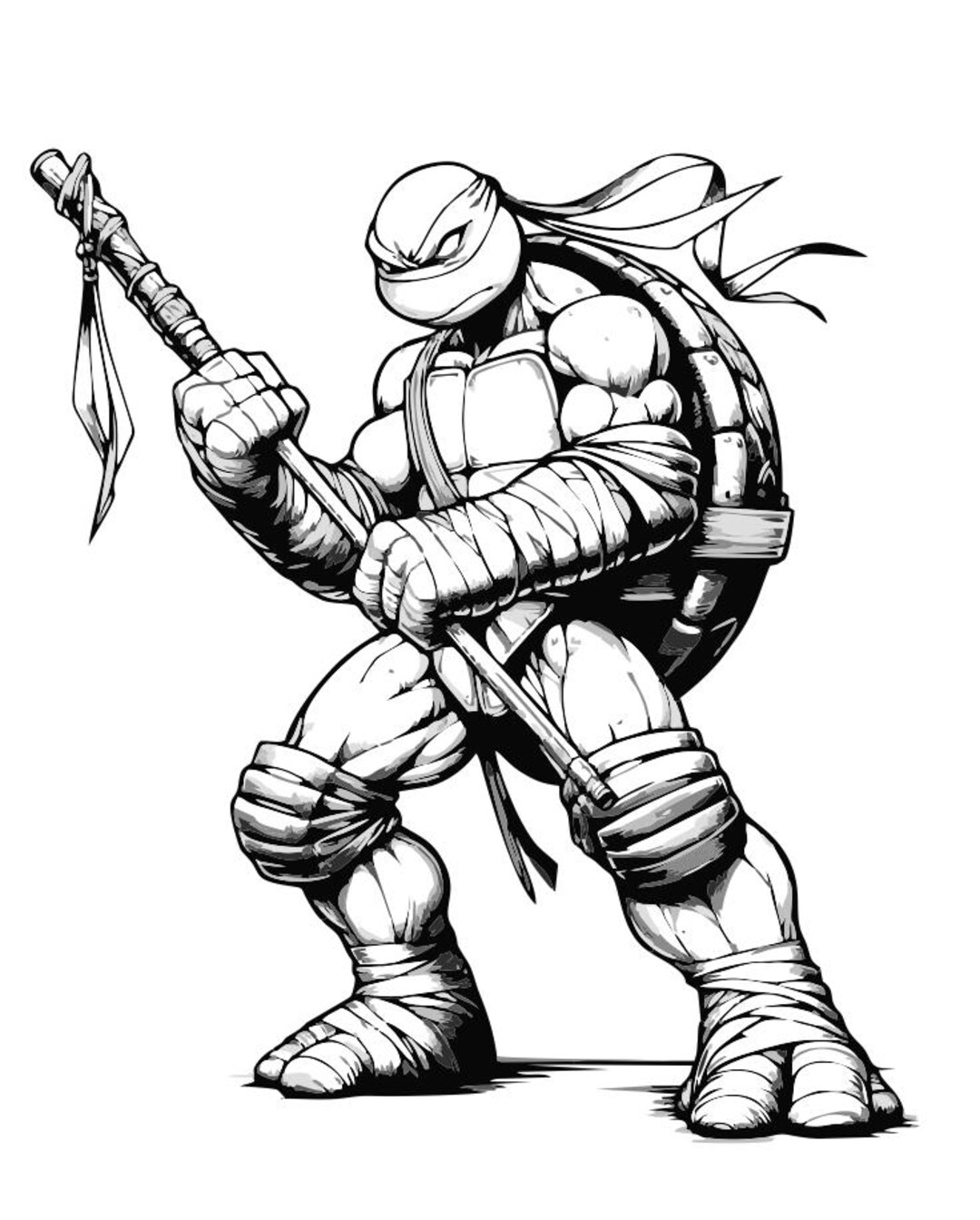Bundle of TMNT Turtles Ninja PNG Image + Vector Source File - Etsy