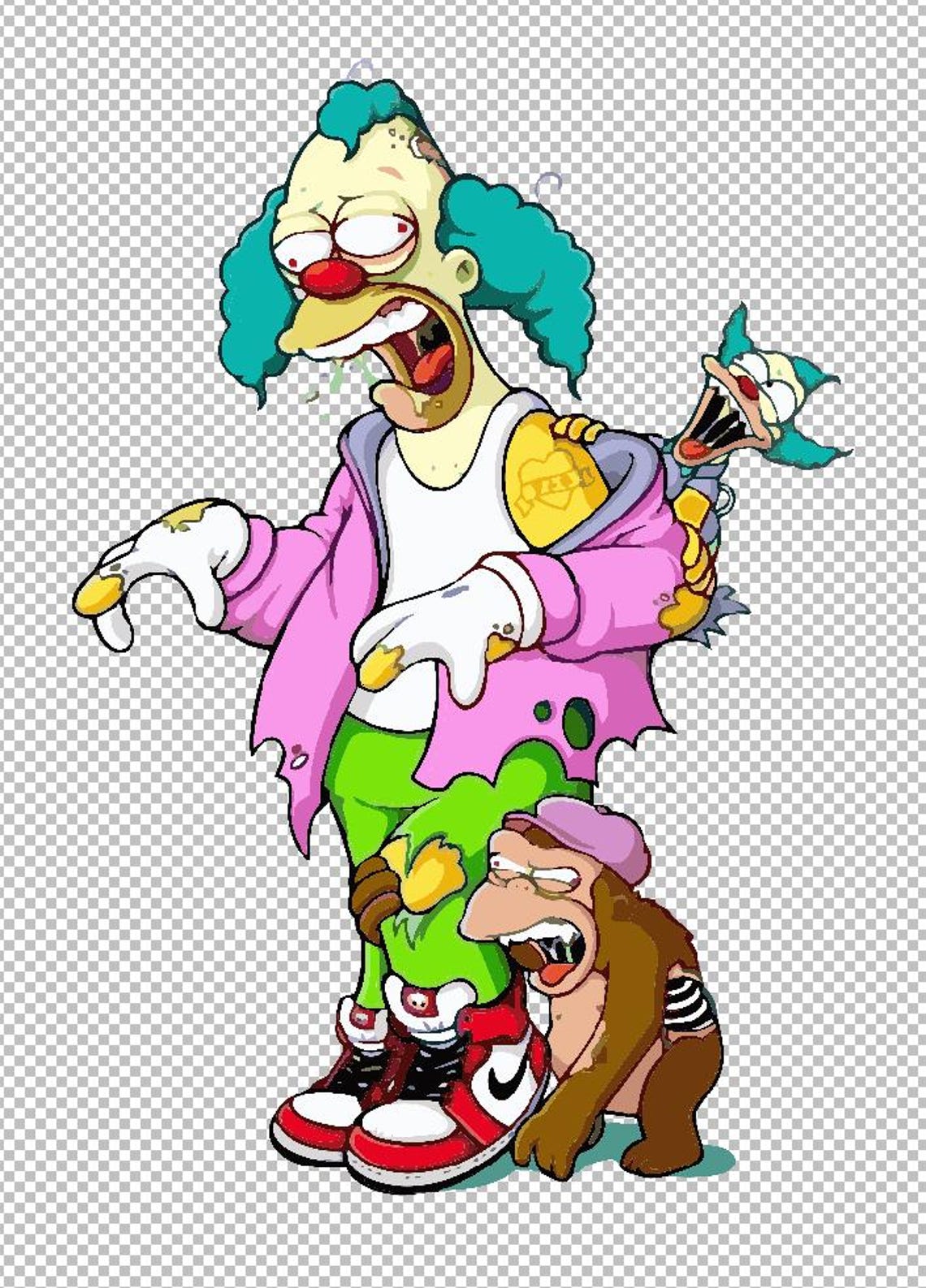 Bundle of Simpsons PNG Image + Vector Source File - Etsy