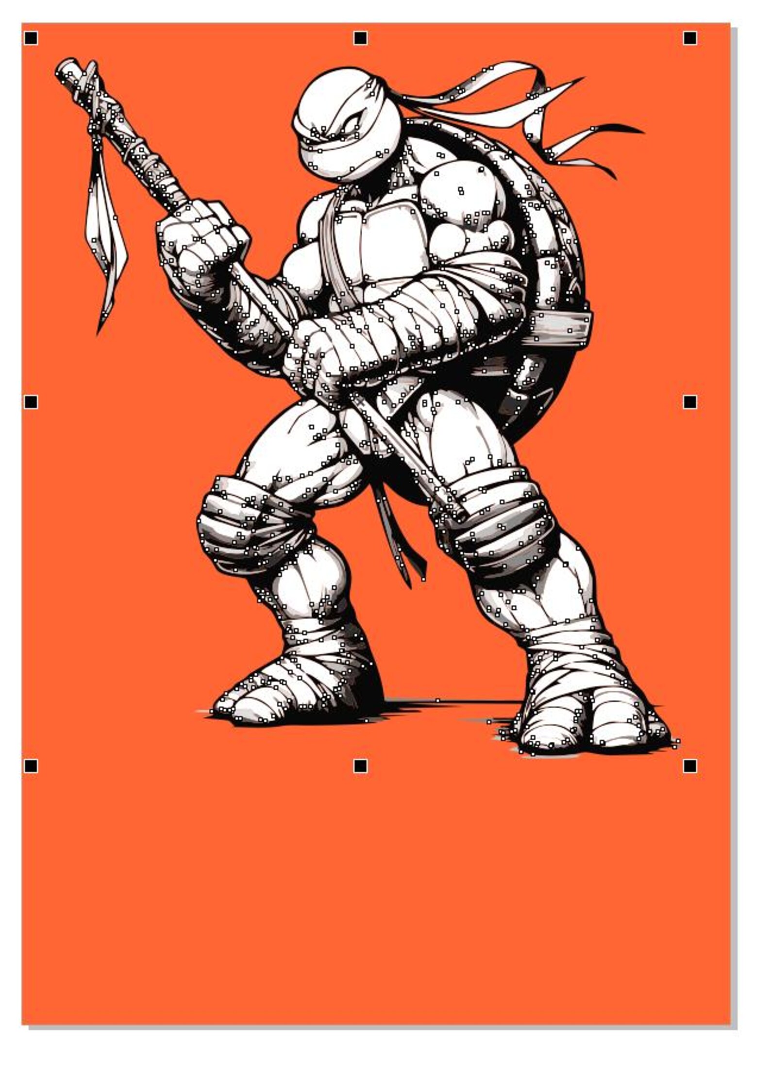 Bundle of TMNT Turtles Ninja PNG Image + Vector Source File - Etsy