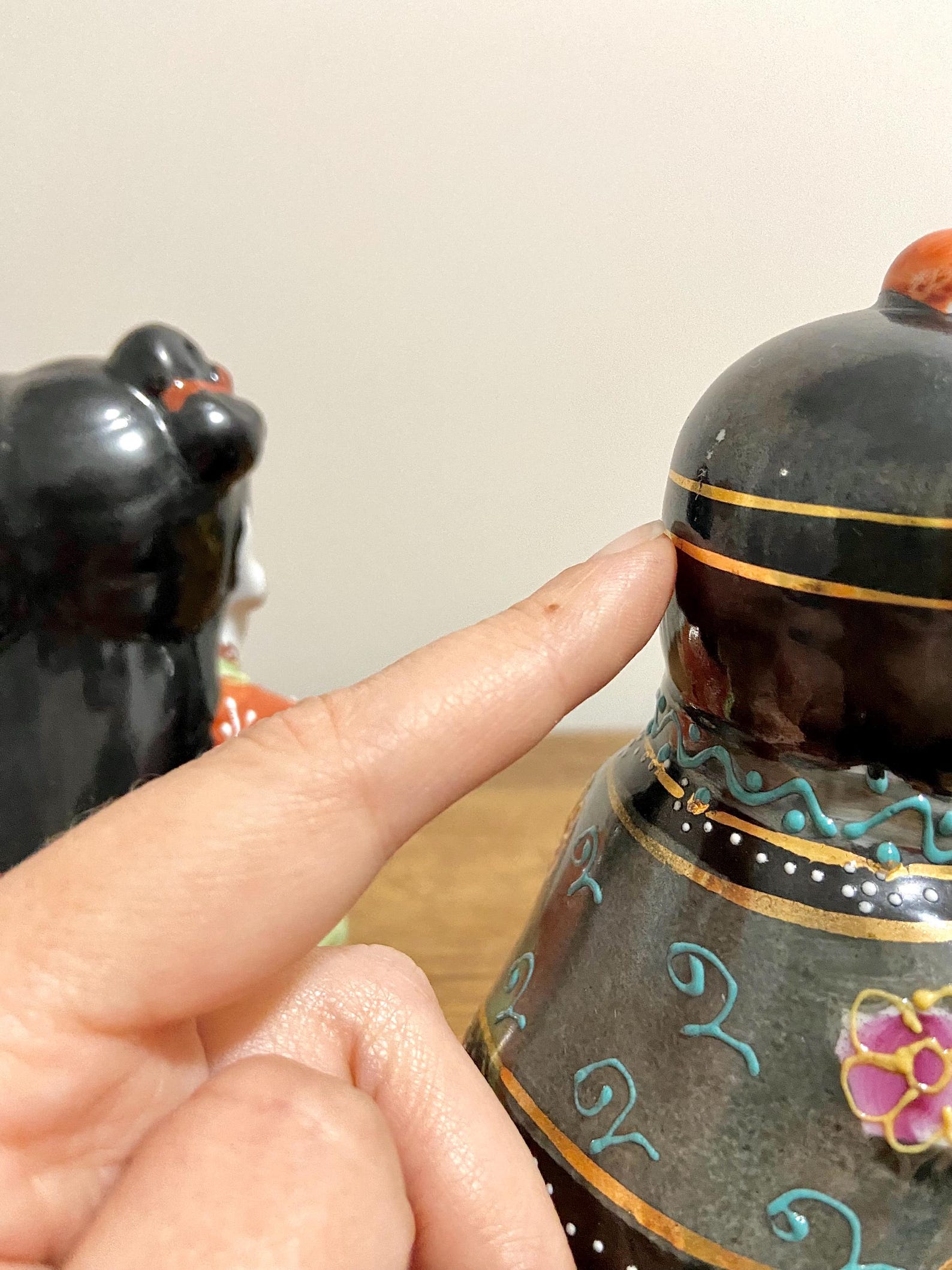 Rare Vintage Chinese Jintong (golden Boy) and Yunu (jade Girl ...