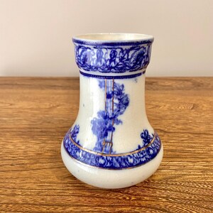 Rare Antique Copeland Late Spode Flow Blue Vase, Decorative Porcelain ...