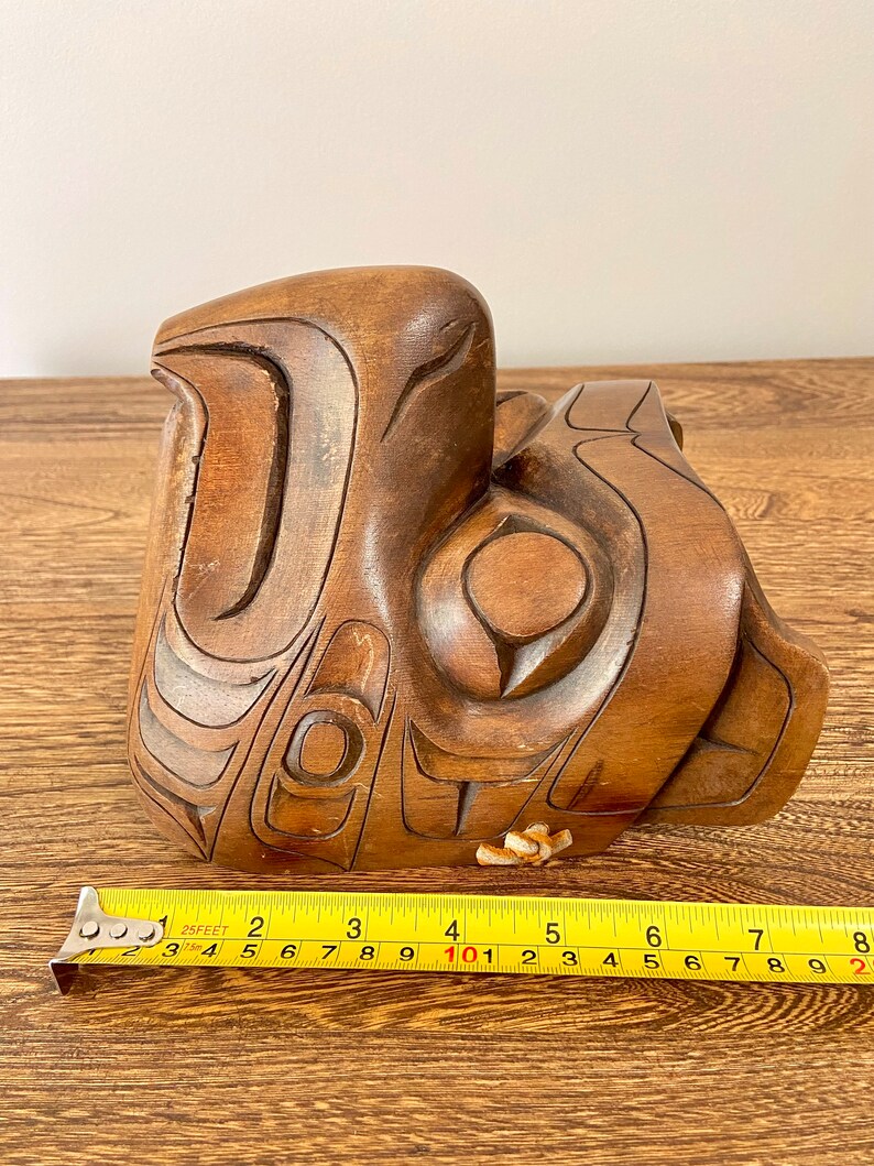 Vintage Northwest Coast Native Kwakiutl Thunderbird Cedar Mask by ...