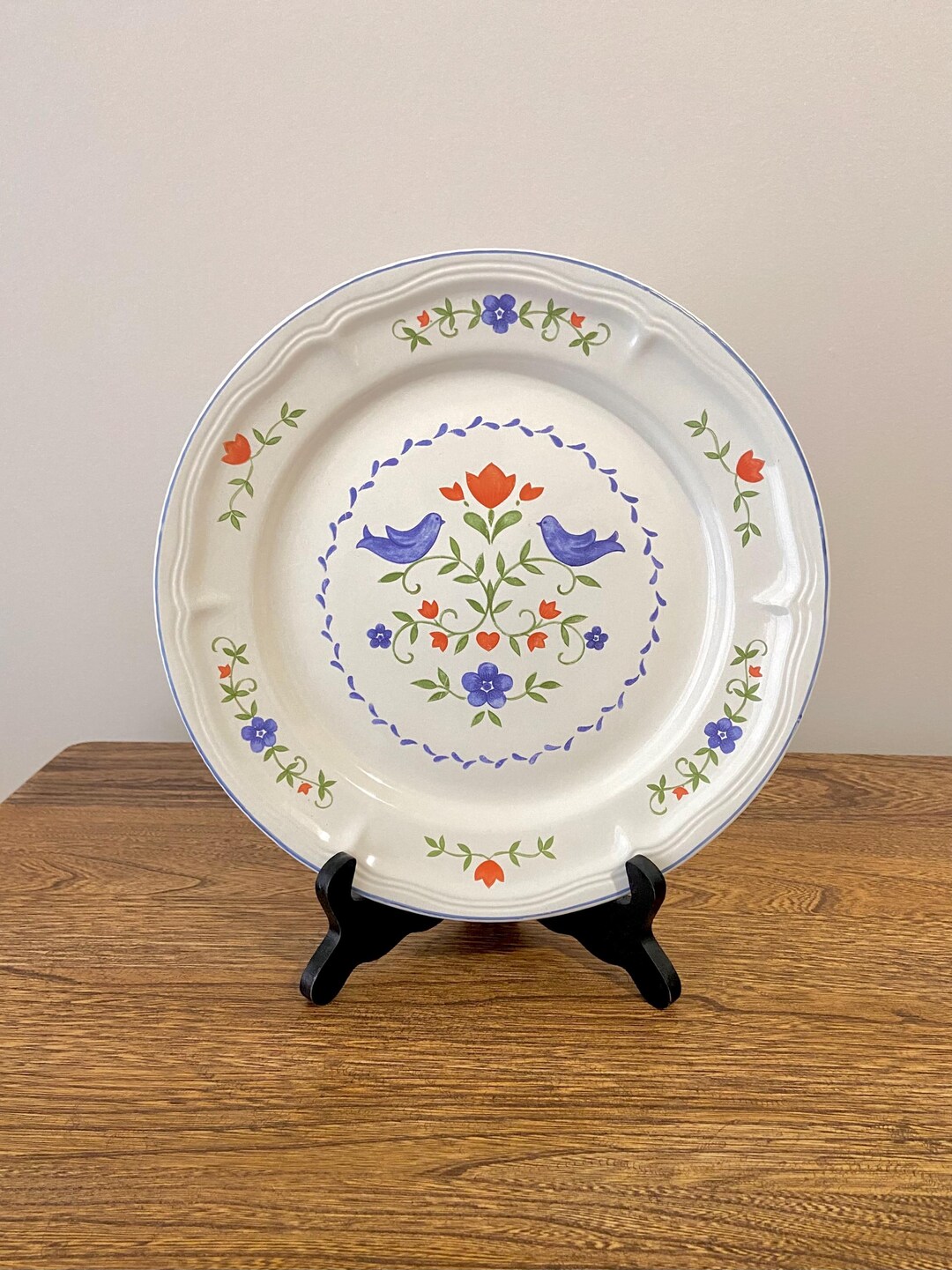 Vintage Newcor Stoneware Dinner Plate, 10.75" Diameter, Homecoming ...