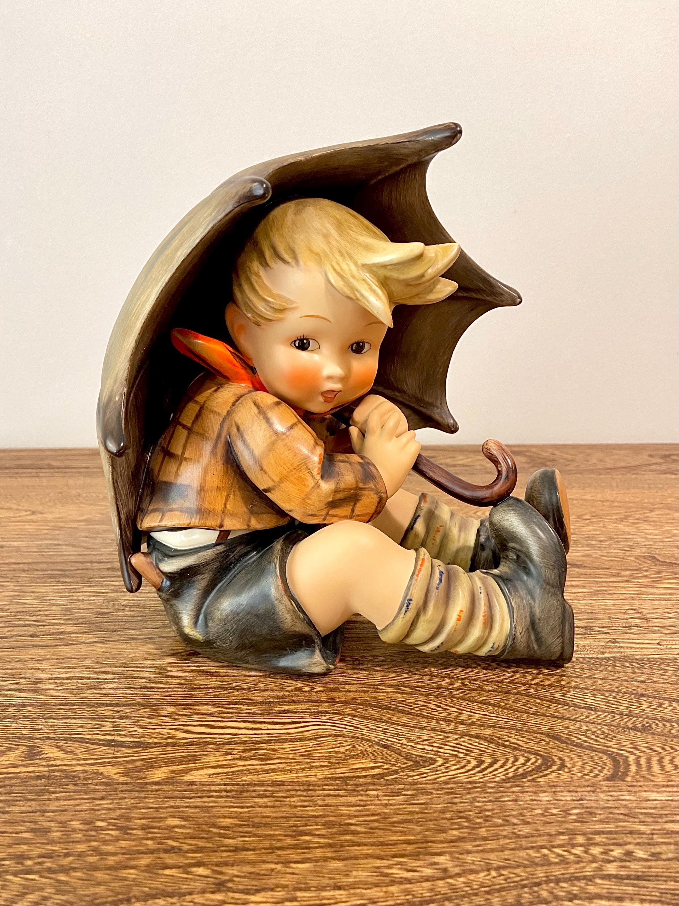 Rare Large Hummel Umbrella Boy Figurine 8" (20 Cm), TMK-3 1960s, M.I ...