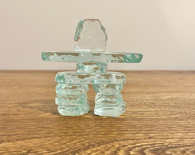 Inukshuk Glass and Stone / Inukshuk Verre Et Granite - Etsy Canada