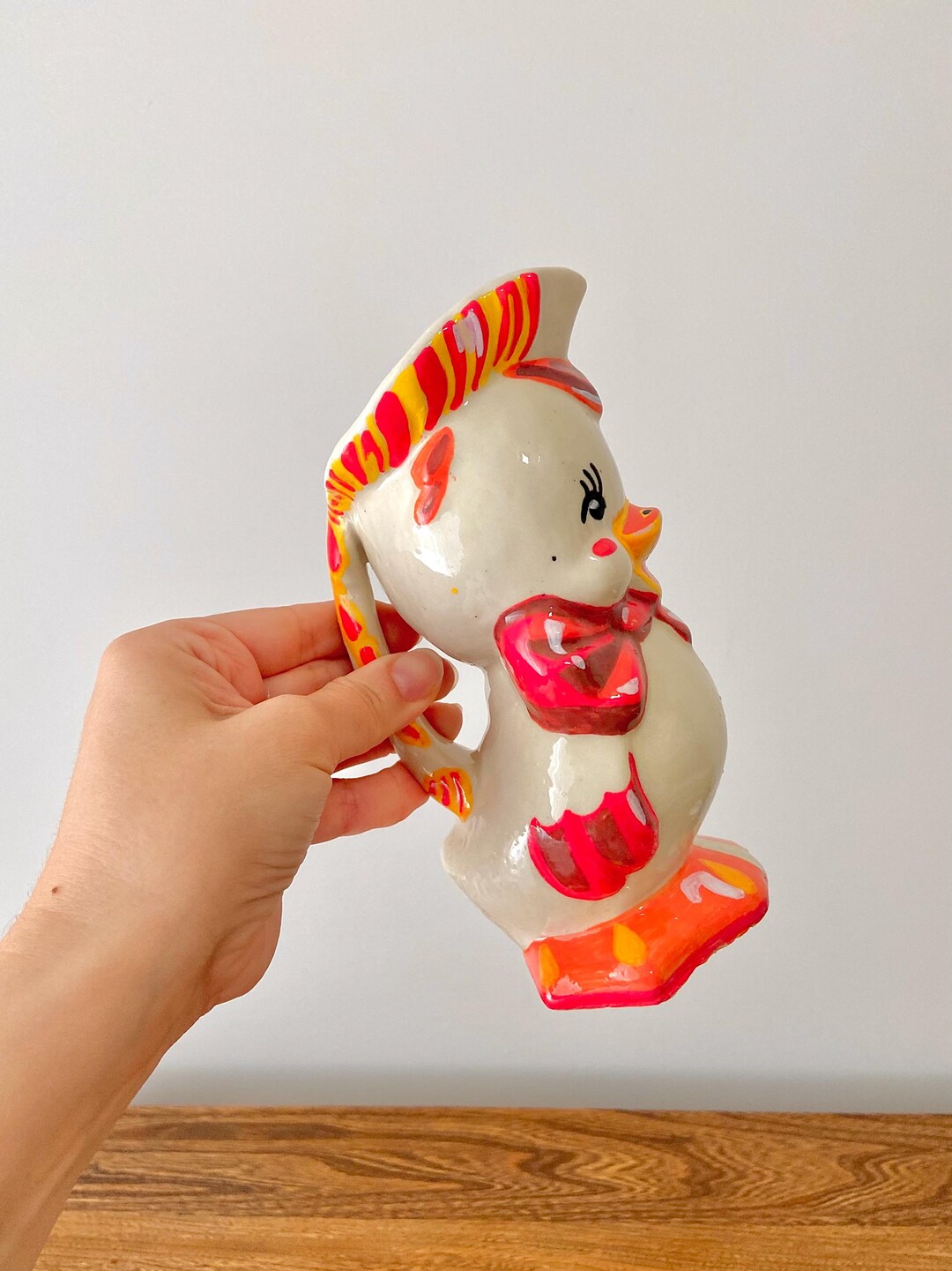 Adorable Hand-repainted in Cute Anime Style Vintage 1940s Shawnee Duck ...