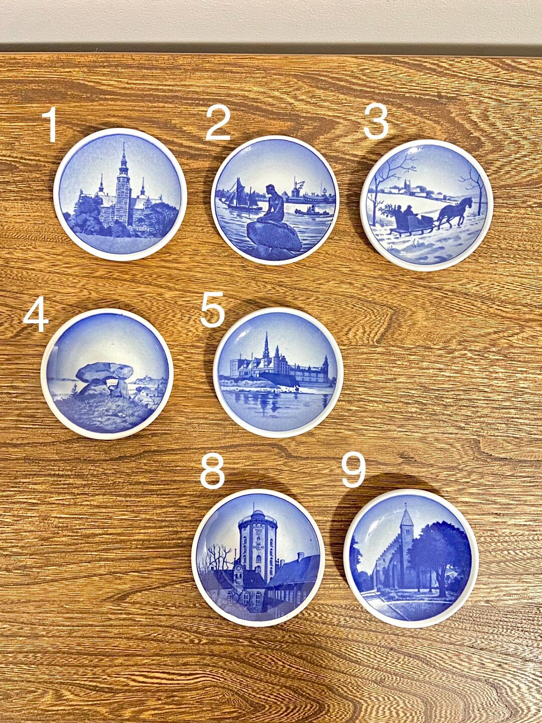 Vintage Royal Copenhagen Collectible Plates, Blue & White Denmark 2010 ...