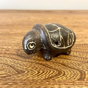Vintage Turtle Ocarina Flute, Handcrafted Clay Wind Instrument, Tribal ...
