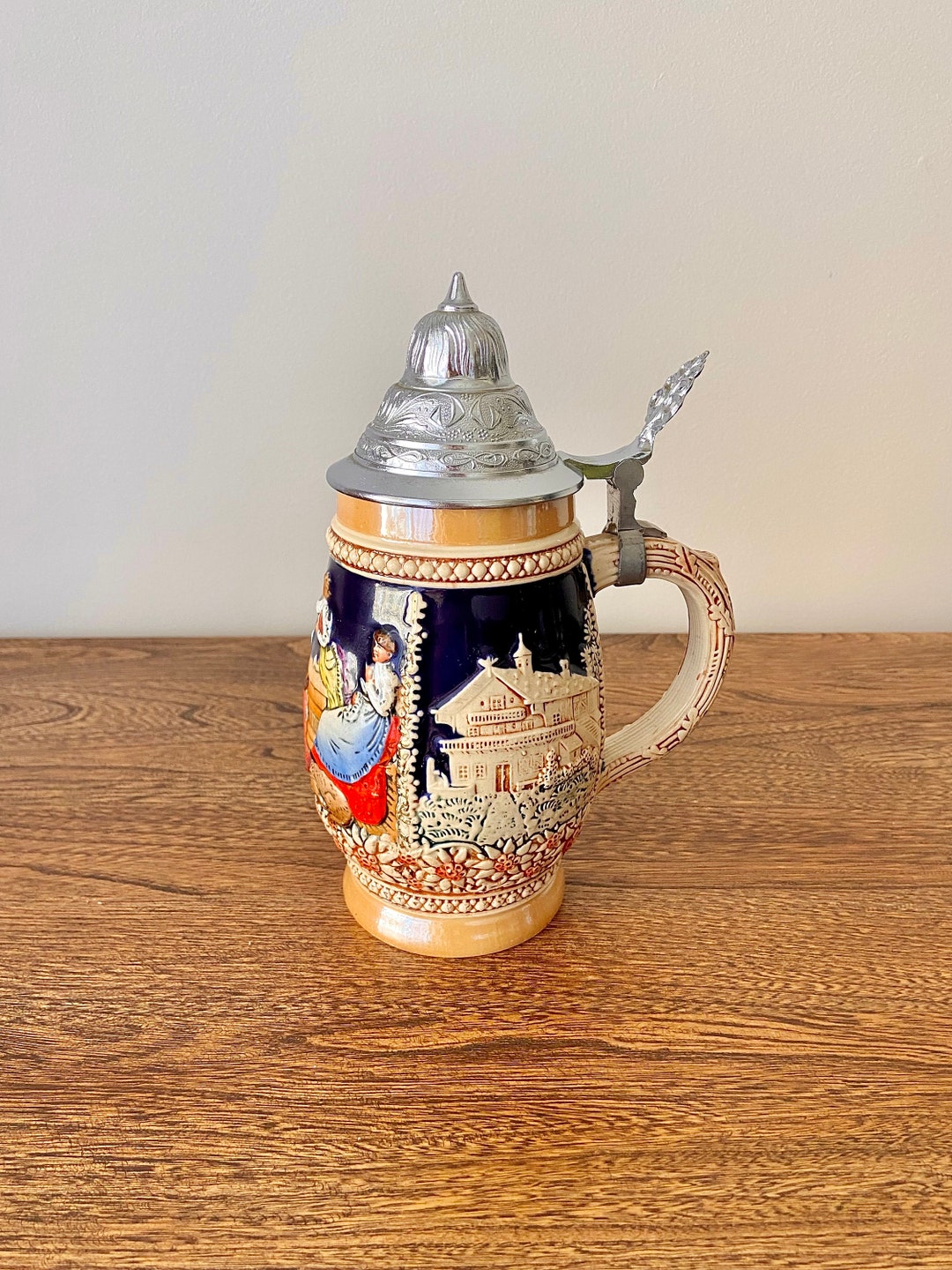 Vintage Marzi and Remy Small Beer Stein With Lid, Collectible Tavern ...