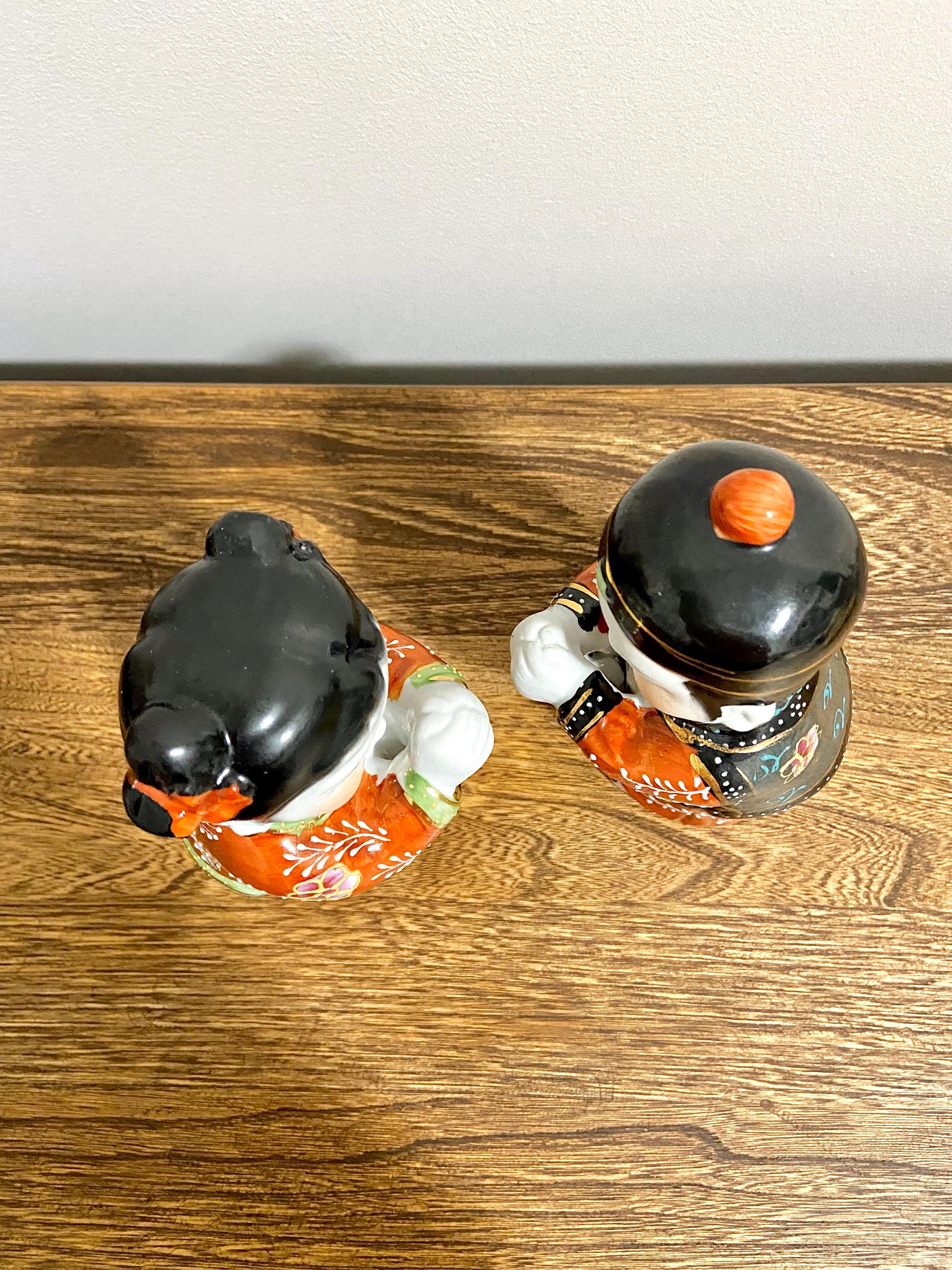 Rare Vintage Chinese Jintong (golden Boy) and Yunu (jade Girl ...