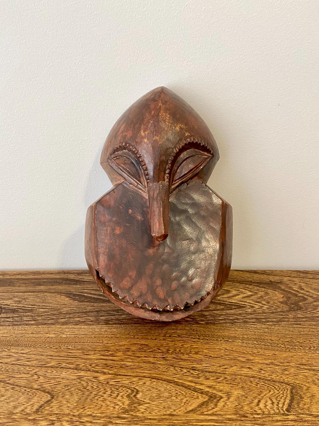 Vintage Hemba Mask, Hand-carved African Tribal Wooden Mask From Zambia ...
