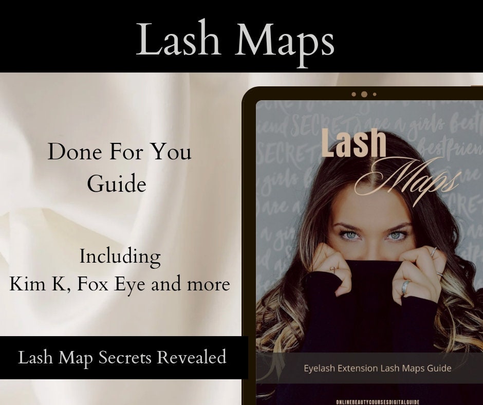 Eyelash Extension Lash Maps, Mapping Guide, Lash Map, Ebook ...