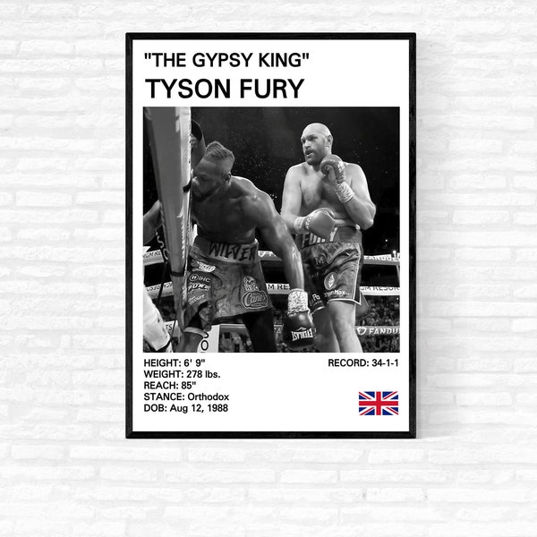 Tyson Fury Poster - Etsy