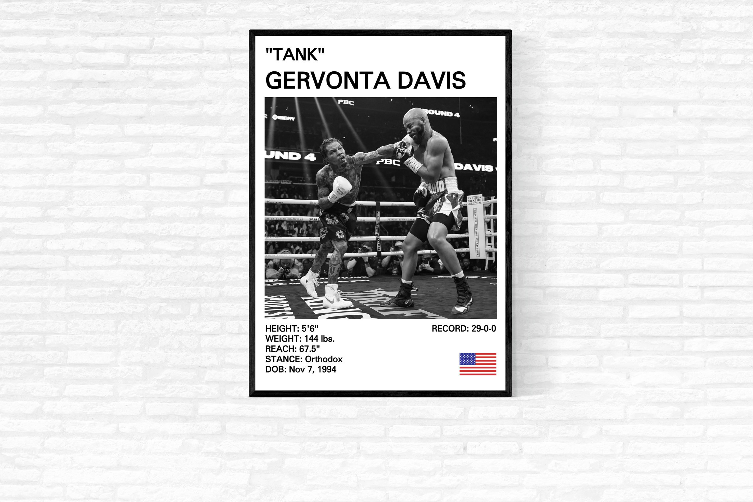 Gervonta Davis Poster, Gervonta Davis Print, Gervonta Tank Davis Boxing ...