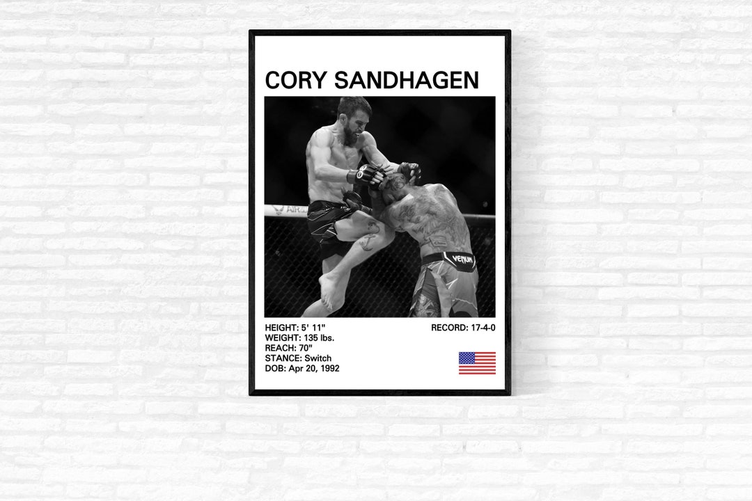 Cory Sandhagen Poster, Cory Sandhagen Print, MMA Prints, Mixed Martial Arts - Etsy