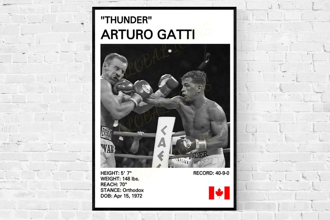 Arturo Gatti "thunder" Boxing Poster - Etsy
