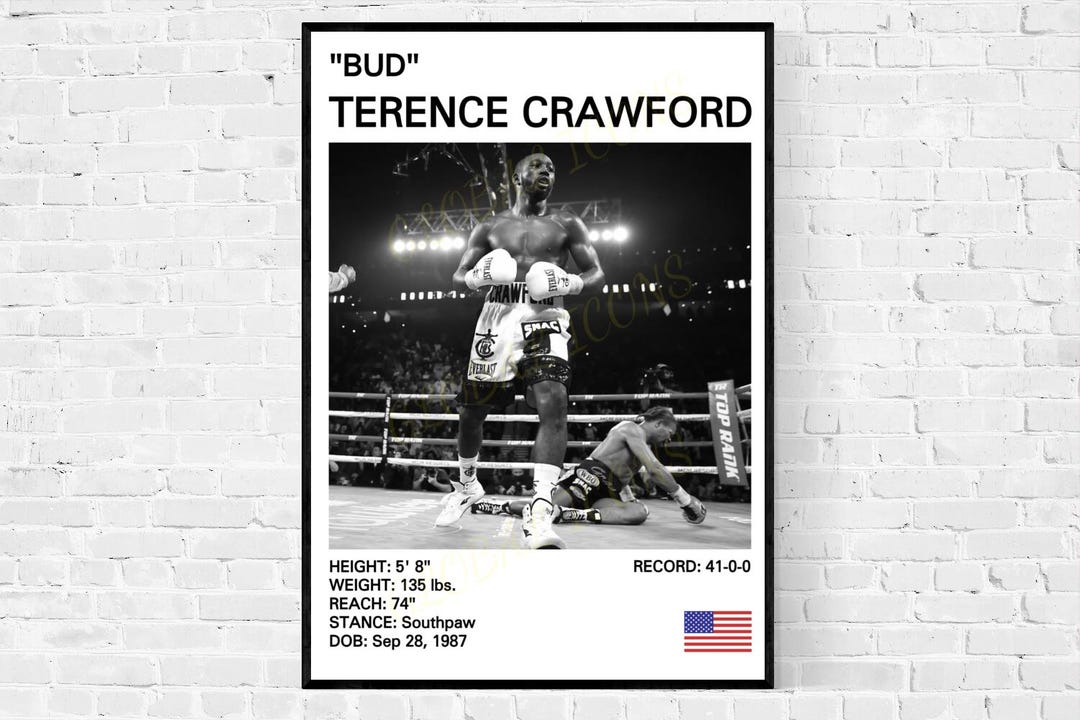 Terence Crawford Poster, Terence Crawford Print, Boxing Poster - Etsy