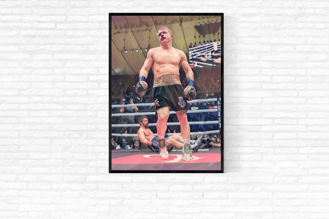 Canelo Poster, Canelo Saul Alvarez Boxing Print, Boxing Posters, Boxing ...
