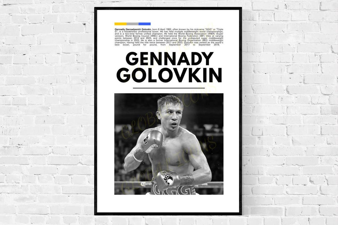 Gennady Golovkin Boxing Poster: Triple G Fan Art Print - Etsy