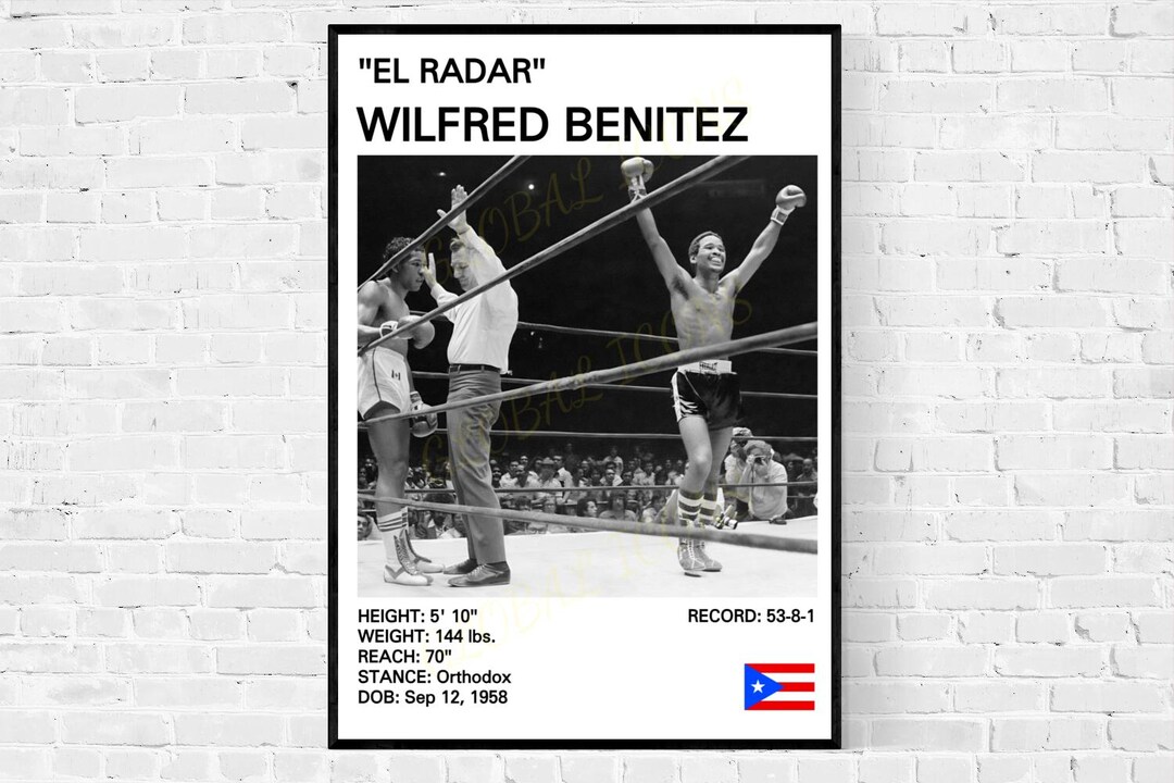 Wilfred Benitez Poster, Wilfred Benitez Boxing Print, Boxing Posters ...