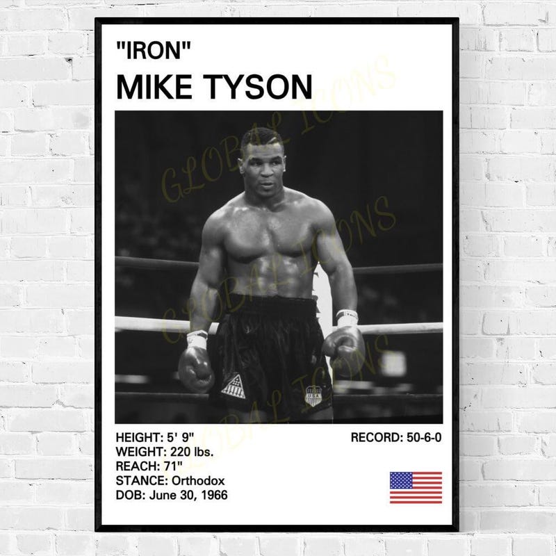 Tyson Fury and Mike Tyson - Etsy
