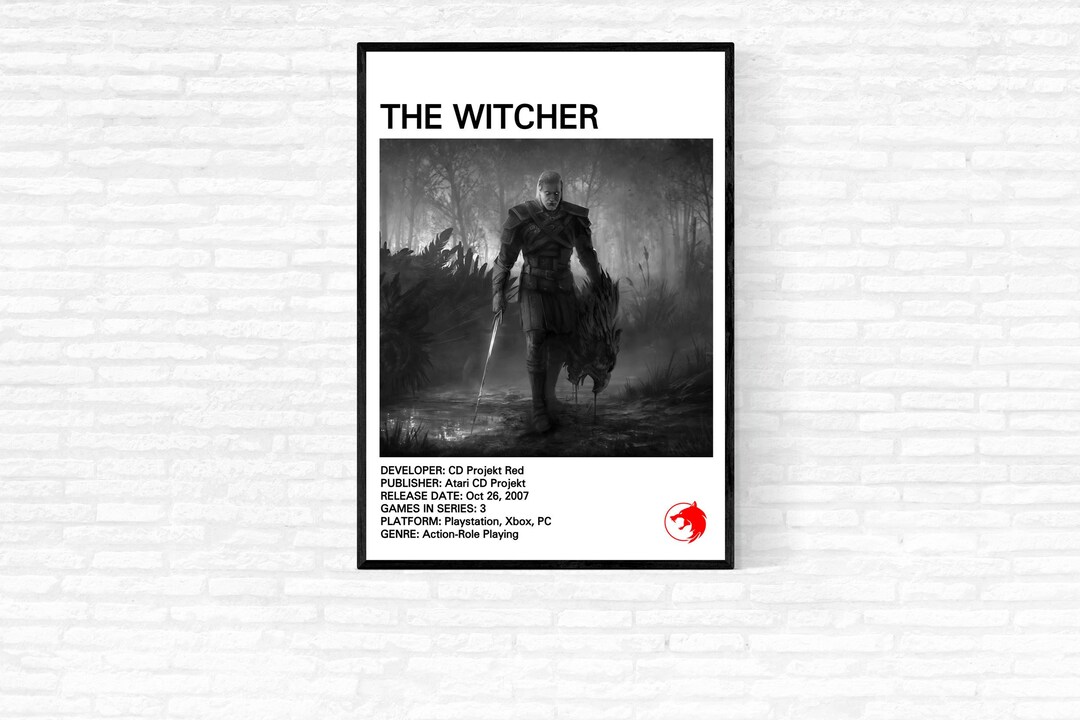 The Witcher Poster, the Witcher Print, Gaming Poster, Gaming Artwork ...