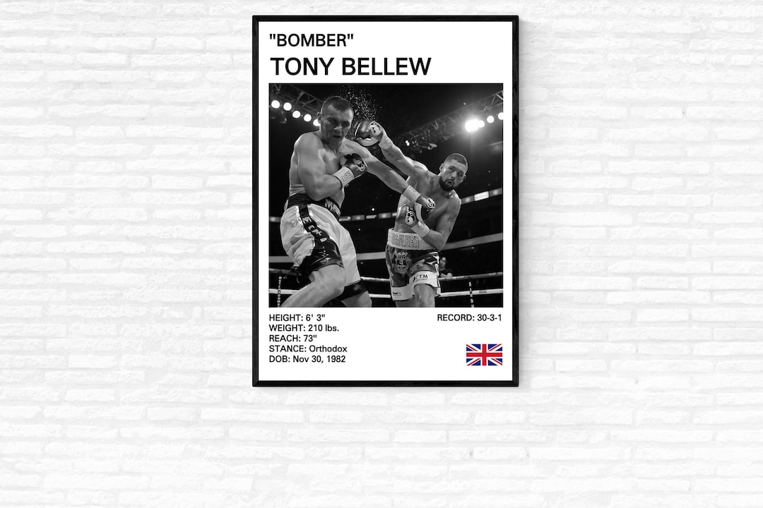 Tony Bellew Poster, Tony Bellew Print, British Boxing Poster - Etsy