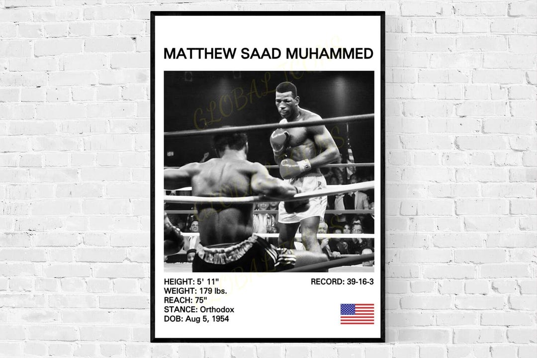 Matthew Saad Muhammed Boxing Print, Matthew Saad Muhammed Poster ...