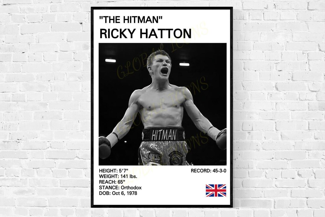 Ricky Hatton Boxing Poster: British Boxing Print - Etsy