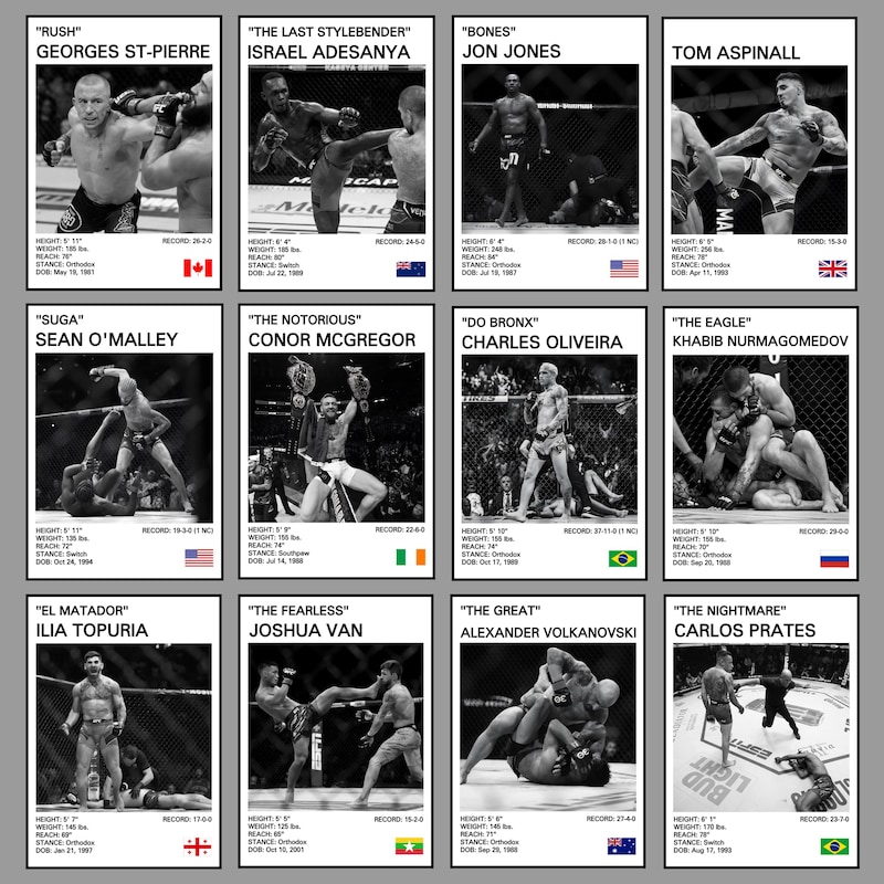 Custom Ufc Poster - Etsy UK