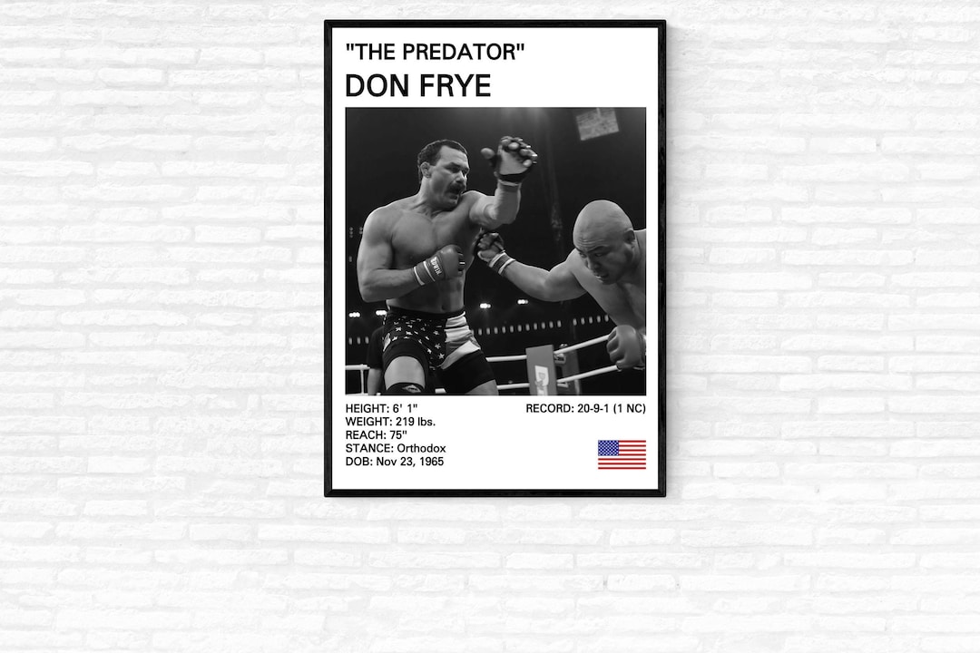 Don Frye Poster, Don Frye Print, MMA Print - Etsy