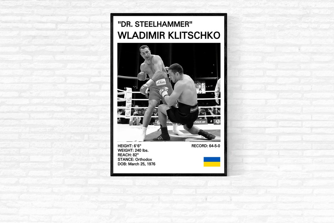 Wladimir Klitschko Poster, Wladimir Klitschko Print, Boxing Poster ...