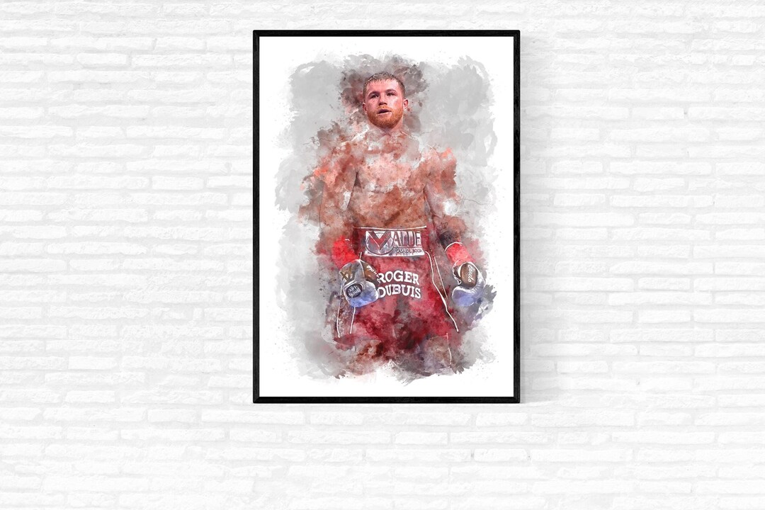 Canelo Alvarez Poster, Canelo Saul Alvarez Boxing Print, Boxing Posters ...