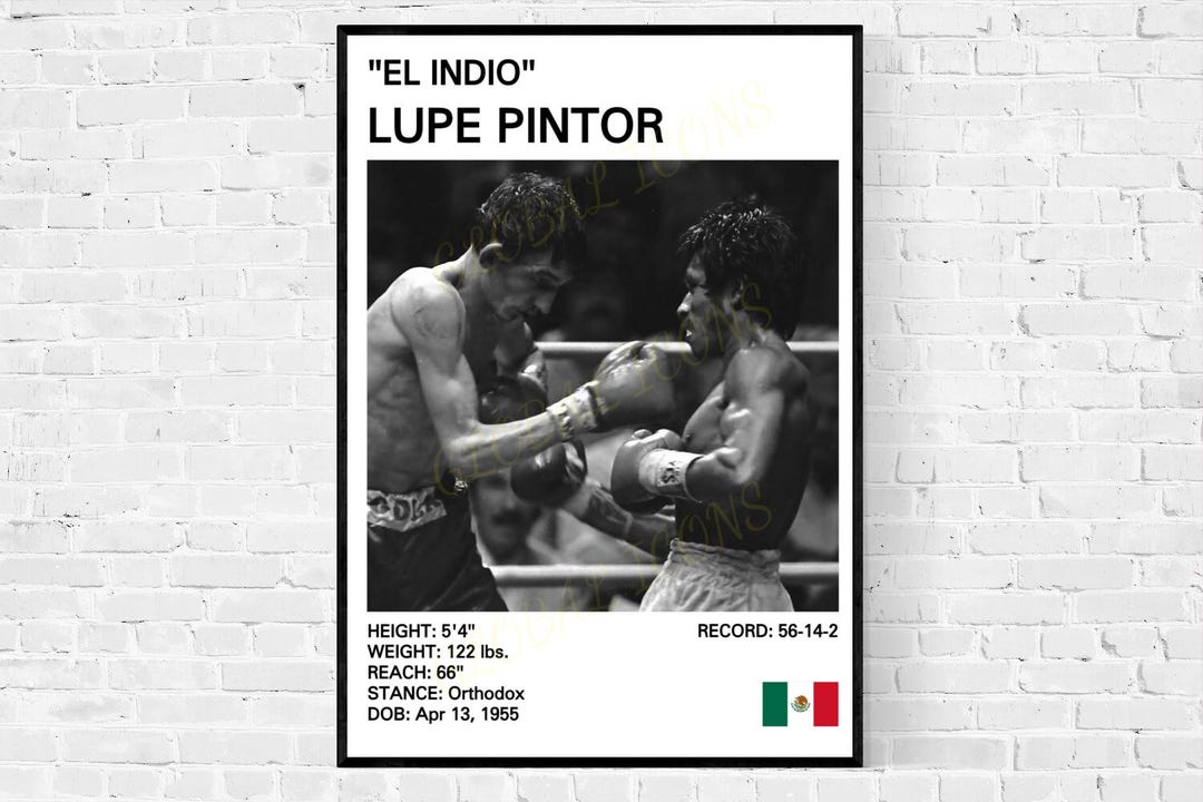 Lupe Pintor Poster, Lupe Pintor Boxing Print, Boxing Posters, Boxing ...