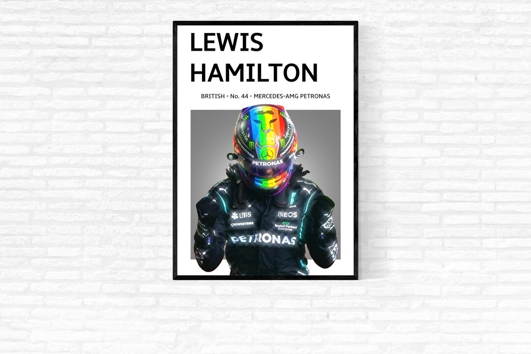 Lewis Hamilton Poster, Lewis Hamilton Print, F1 Posters, Formula One - Etsy